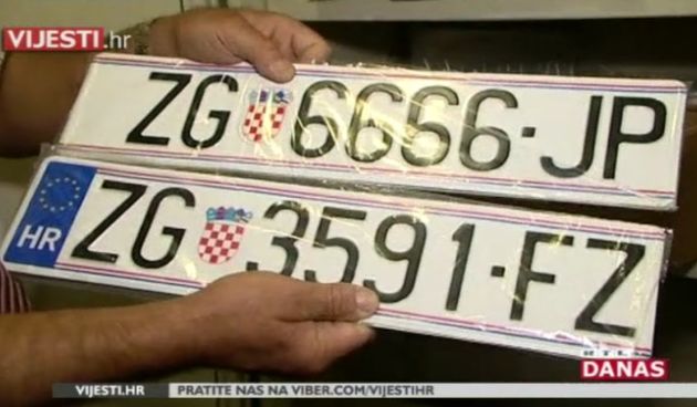 VIDEO: Ovako će izgledati nove hrvatske registarske tablice s oznakom ...